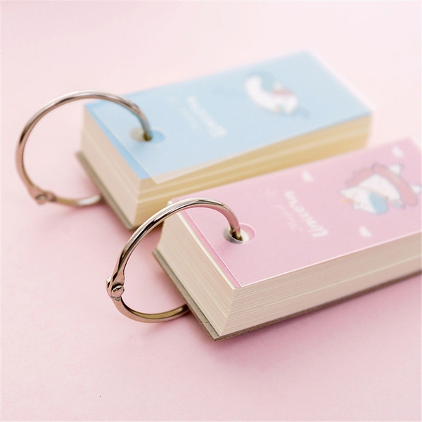 Unicorn Memo Note Binder Ring Easy Flip Flash Cards Study Memo Pads ... Unicorn Memo Note Binder Ring Easy Flip Flash Cards Study Memo Pads ...