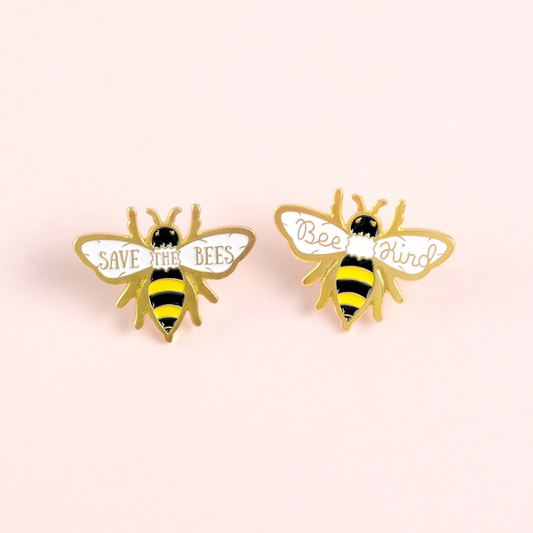 Bee Kind Enamel Pin Save The Bee Brooch Cute Honey Bee Badge Aesthetic ...