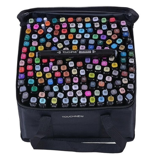 High Quality!!!40/60/80 Colors Alcohol Pen Drawn Markers Pen Set Touch ...