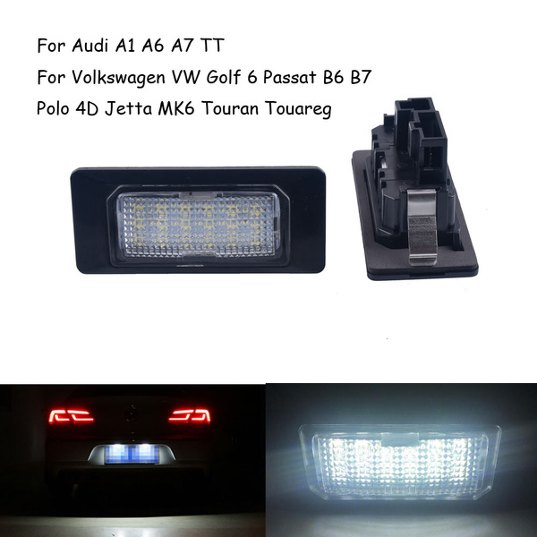 2pcs Car LED License Plate Lights for Audi A1 A6 C7 A7 TT for ...