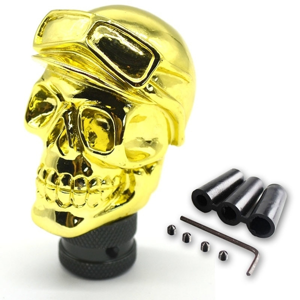 Universal Gear Shift Knob Car Skull Head Modification Shift Knob Gear ...