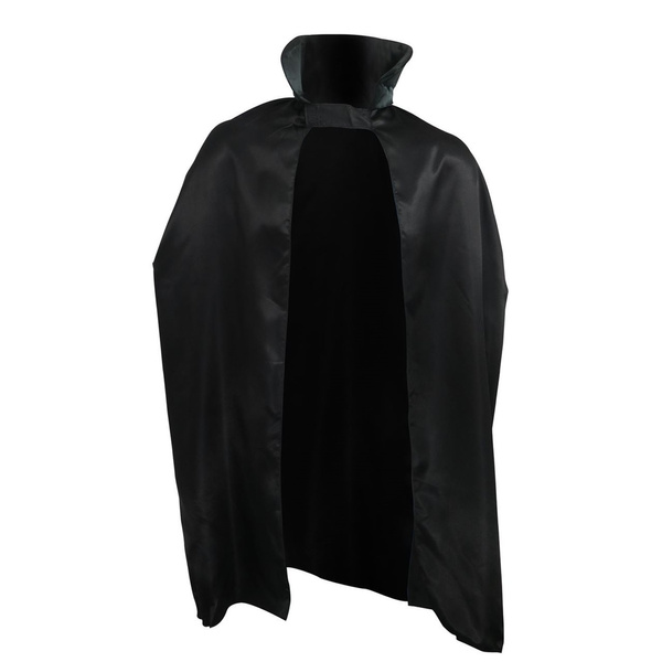 Adult Costume Black Satin 45-Inch Cape | Wish