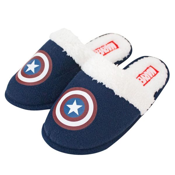 Captain America Shield Slip-On Men's Slippers | Wish