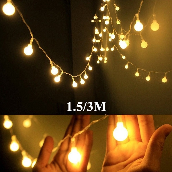 1.5M 10LED 3M 20LED Garden Super Bright String Lights Xmas Decor ...
