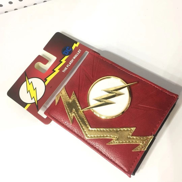 DC Comics The Flash Metal Logo Purses PU Leather Fashion Wallet | Wish