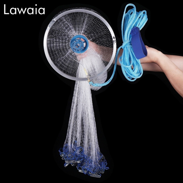 Lawaia Small Mesh Casting Nets Diameter 2.4-4.8m/8-16ft American Style ...