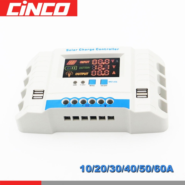 60A 50A 40A 30A 20A 10A 24V 12V Auto Solar Panel Battery Charge ...