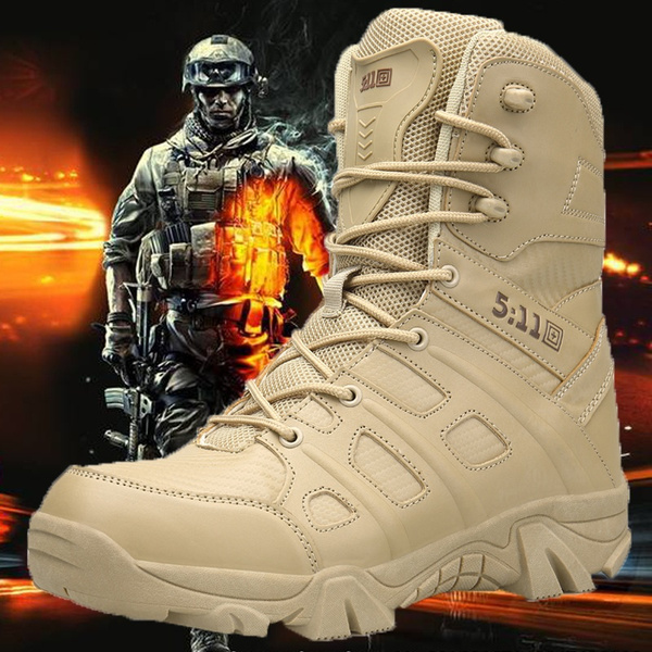Men's Army Commando Combat Desert Outdoor Hiking Travel Boots Landing ...