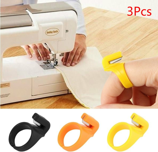 3pcs Needle DIY Accessory Thread Cutter Sewing Ring Finger Blade ...