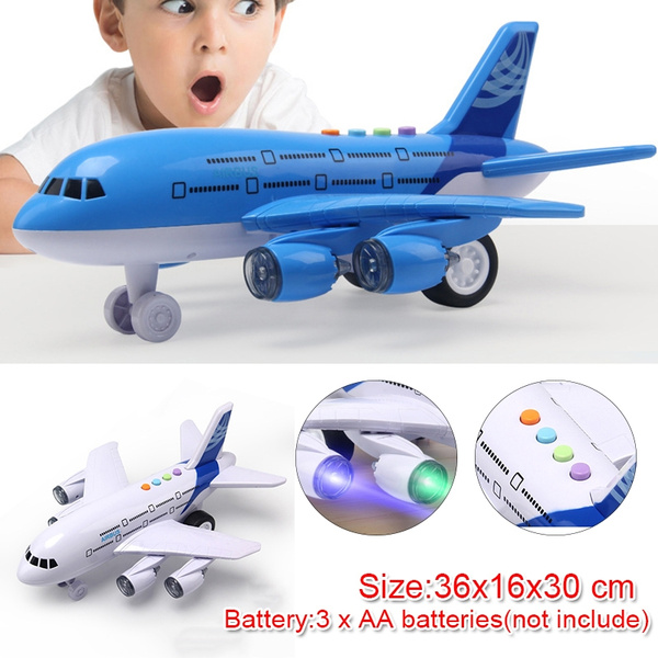 Large Size Passenger Plane Kids Airliner Toys Car Music Story ...