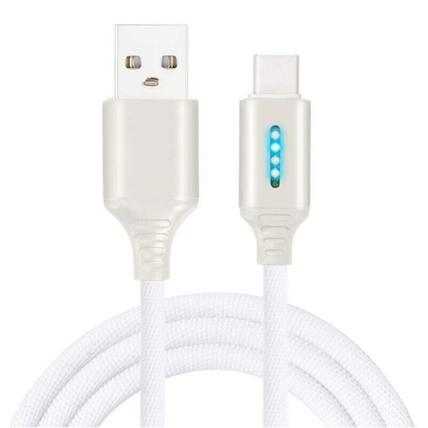 Smart Auto Cut-off Power Charging Cable Fast Charging Nylon Cable Smart ...