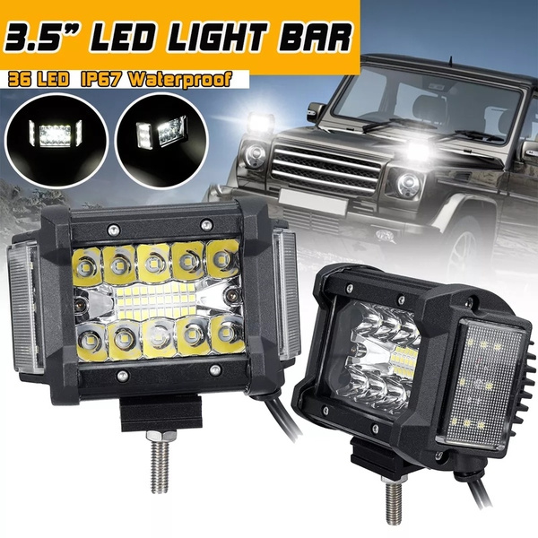 10V-32V 3.5 Inch 36W 36 LED Work Light Headlights Bar Combo Driving ...