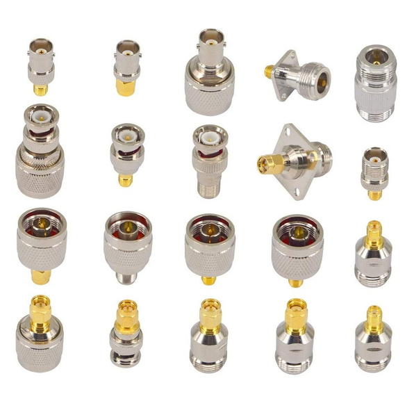 Multiple type N BNC TNC SMA male female RF Connector Adapter set Test ...