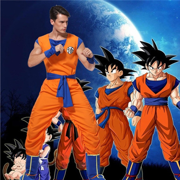 Halloween anime dragonball son goku uniforms temple costume for COSPLAY ...