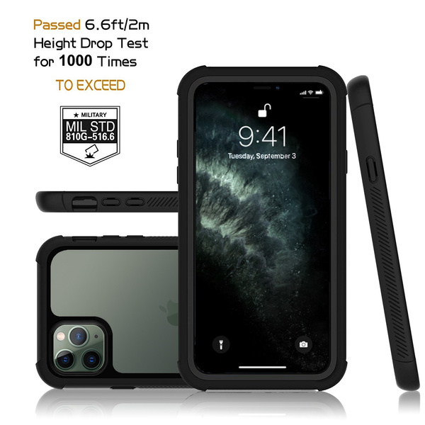 iPhone 11 Pro Max 11 Pro 11 Case Cover Built-in Screen Protector Clear ...