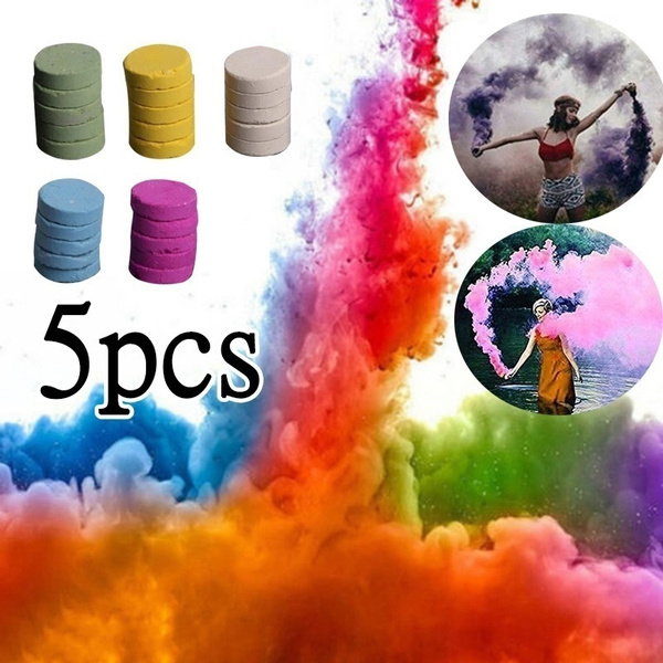 5PCS Colorful Smoke Effect for Photography Smoke Cake White Smoke ...
