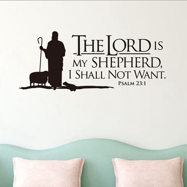The LORD is My Shepherd Wall lettering Mural Vinyl Decals Bible Verse ...