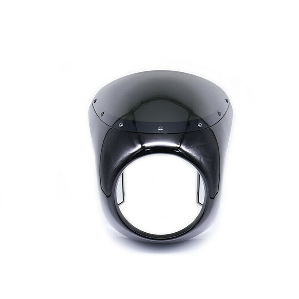 7'' Headlight Fairing Windshield Windscreen For Retro Harley Cafe Racer ...