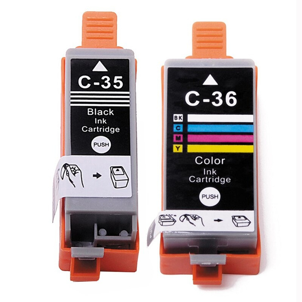 1set PGI-35 CLI-36 Ink Cartridge For Canon PGI35 CLI36 pgi 35 Pixma ...
