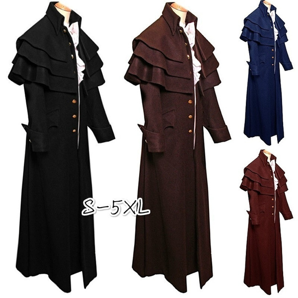 18th & 19th Century Gentleman's Steampunk Frock Coat Vintage Gothic ...