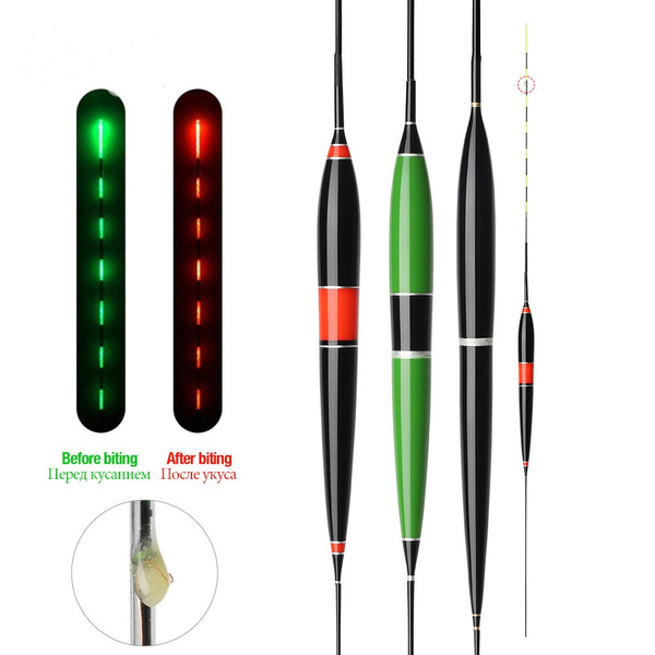 Floating Color Change LED Fish Bite Bobber Fish Float Automatic Alarm ...