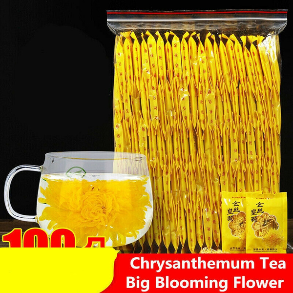 Organic Yellow Chrysanthemum Tea Big Blooming Flower Dry Herbal Health ...