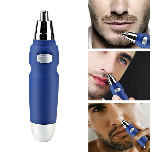 New Travel Electric Nose Trimmer For Men Beauty AA Battery Nose and Ear ...