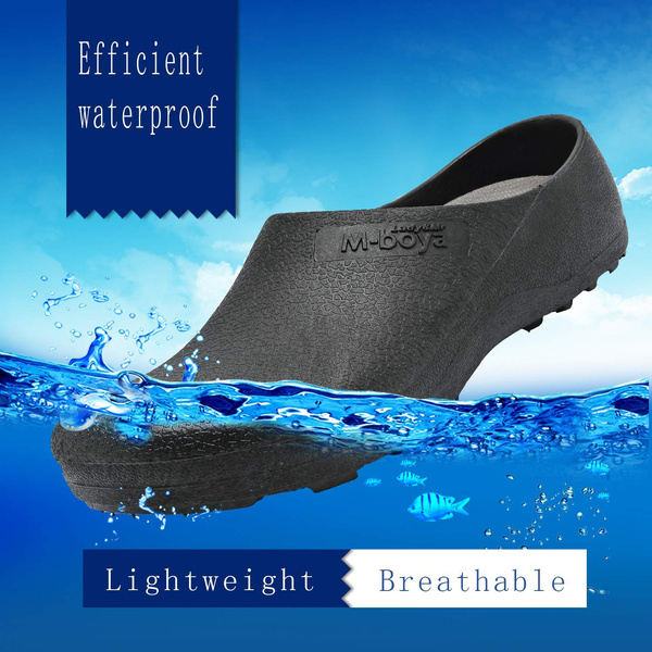 Mens Womens Slip Resistant Chef Clogs, Professional Non-Slip Work Shoes ...