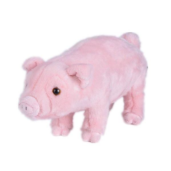 Simulation Pink Pig Plush Doll Simulation Animal Doll Baby Sleeping ...