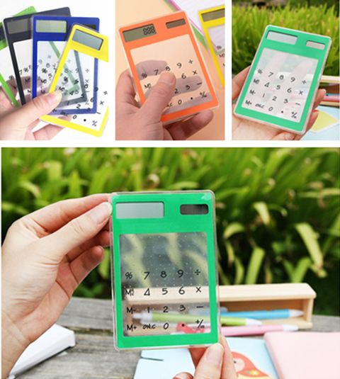 Creative solar energy calculator Touch screen and transparent ...