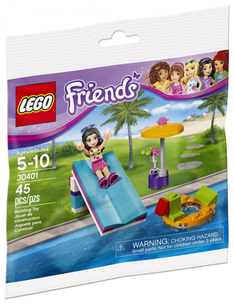 Lego® original FRIENDS - LE TOBOGGAN / Pool Foam Slide - Polybag neuf ...