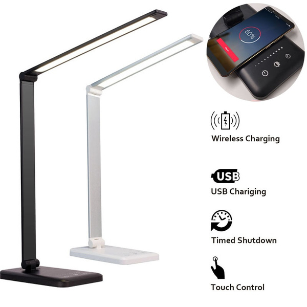 Wireless Fast Charger Reading Light Foldable Eye Protection Table Desk ...