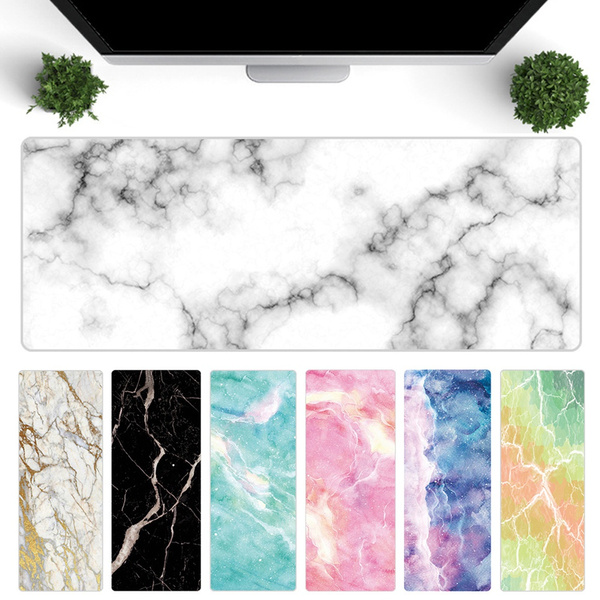Modern Marble Grain Gaming Laptop Keyboard Mouse Pad Mice Mat Desk ...