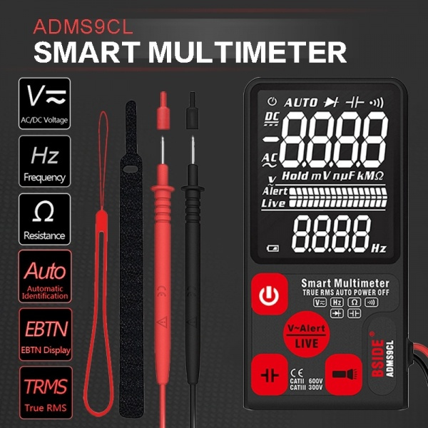 New Arrivals ADMS9CL Smart Automatic Digital Multimeter 3-line Display ...