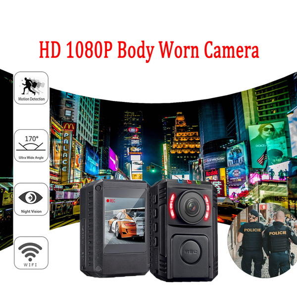 Police Body Worn Camera 1086P 64GB DVR 170° wide angle Hidden Mini Car ...