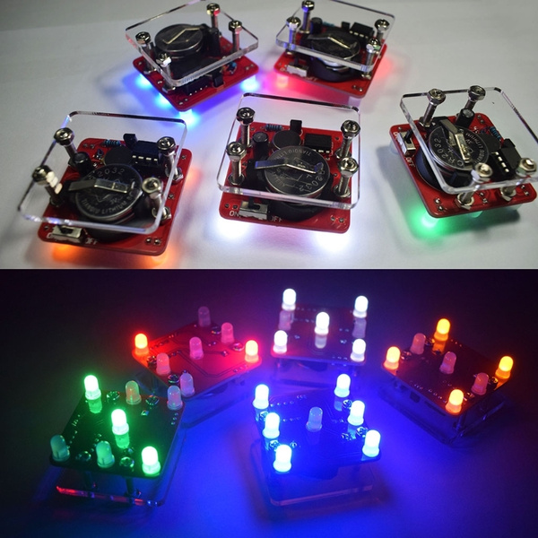 DIY Swing Shaking LED Dice Kit with Small Vibration Motor Diy ...