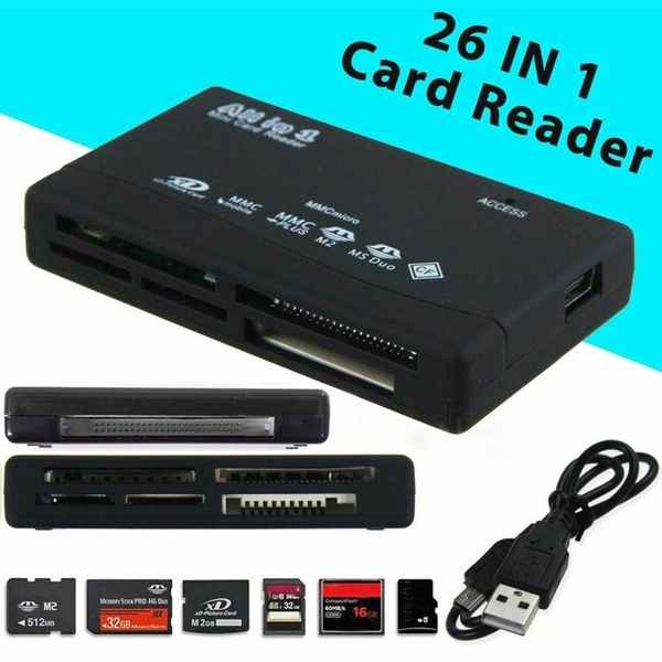All in One 1 Memory Card Reader USB External SD SDHC Mini Micro M2 MMC ...