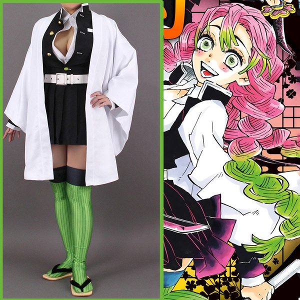 Anime Demon Slayer Kimetsu No Yaiba Kanroji Mitsuri Cosplay Costume ...