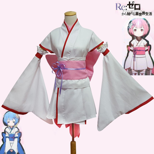 Re Zero Kara Hajimeru Isekai Seikatsu Ramu RAM Remu REM Kimono Yukata ...
