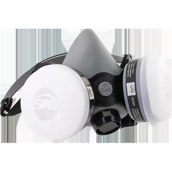 SAS Safety 311-2215 Medium Breathe Mate Organic Vapor & R95 Half Mask ...