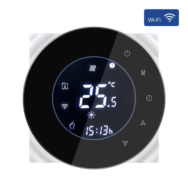 Digital WiFi Smart Touch Screen 95~240V Electric Heating Thermostat ...