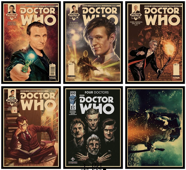 Doctor who Movie Kraft Poster Wall stickers Good Quality Painting Retro ...