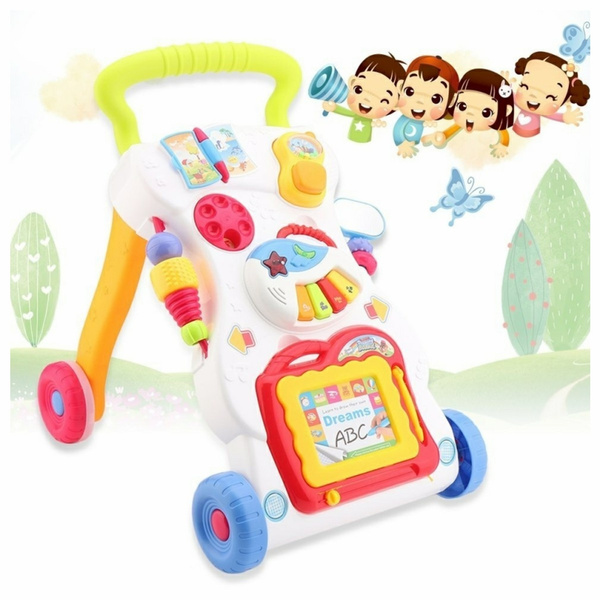 2021 Multifunctional Baby Walking Car Musical Baby Walker Durable Child ...