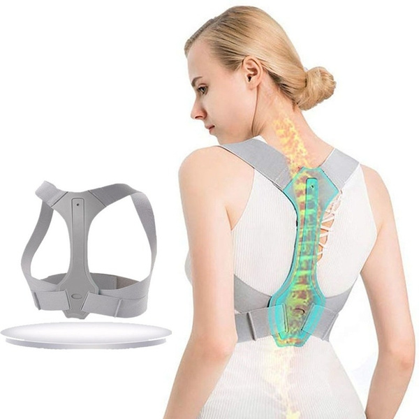 Fashion Women Back Posture Corrector Adjustable Upper Back Shoulder ...