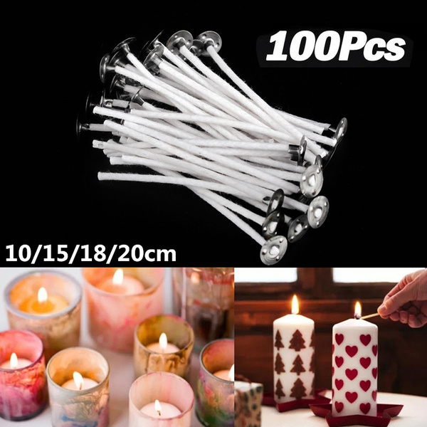 100pcs Cotton Candle Wick Smokeless Wick Candle Birthday Candles Wick ...