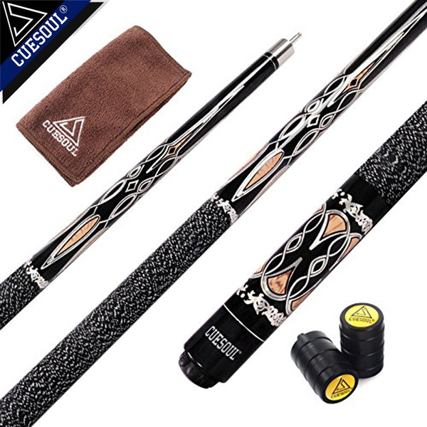 21oz 57 Inch CUESOUL Hardwood Canadian Pool Cue Billiard Stick with ...