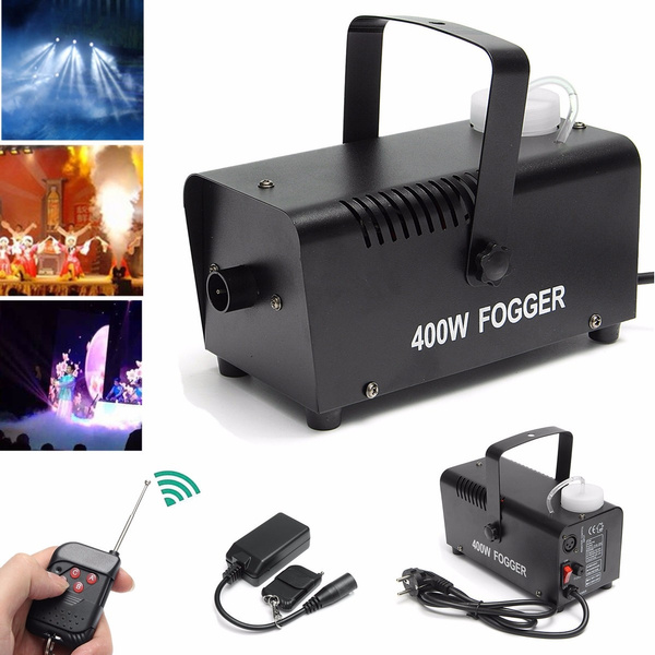 Mini LED RGB Wireless 400W Fog Smoke Mist Machine Stage Effect Disco DJ ...