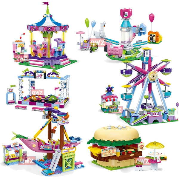 Friends Series Amusement Park Ferris Wheel Model Building Blocks Bricks ...