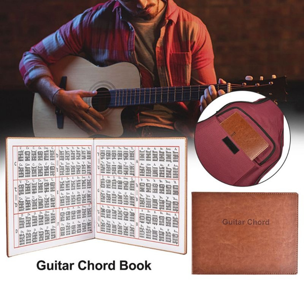 Guitar Chord Book PU Leather 6 String Tablature Guitar Finger Exercise ...