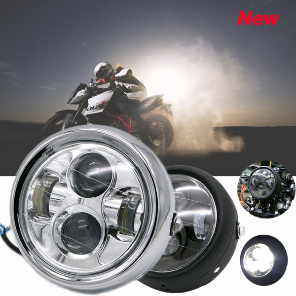 2020 New Universal Motorcycle LED Round Headlight Motorcycle Retro ...